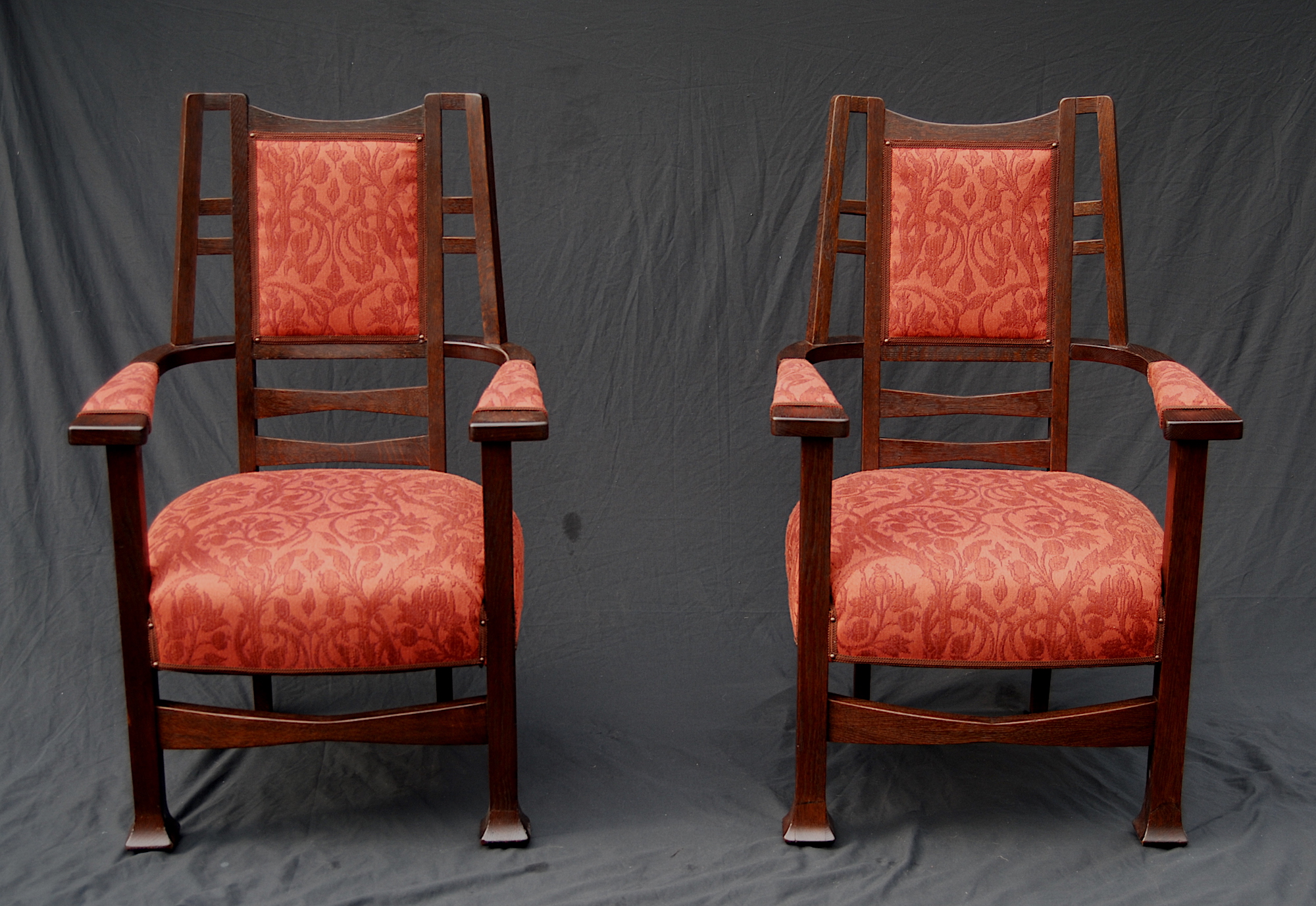 Voorhees Craftsman Mission Oak Furniture - Pair of Arts and Crafts ... Voorhees Craftsman Mission Oak Furniture - Pair of Arts and Crafts ...